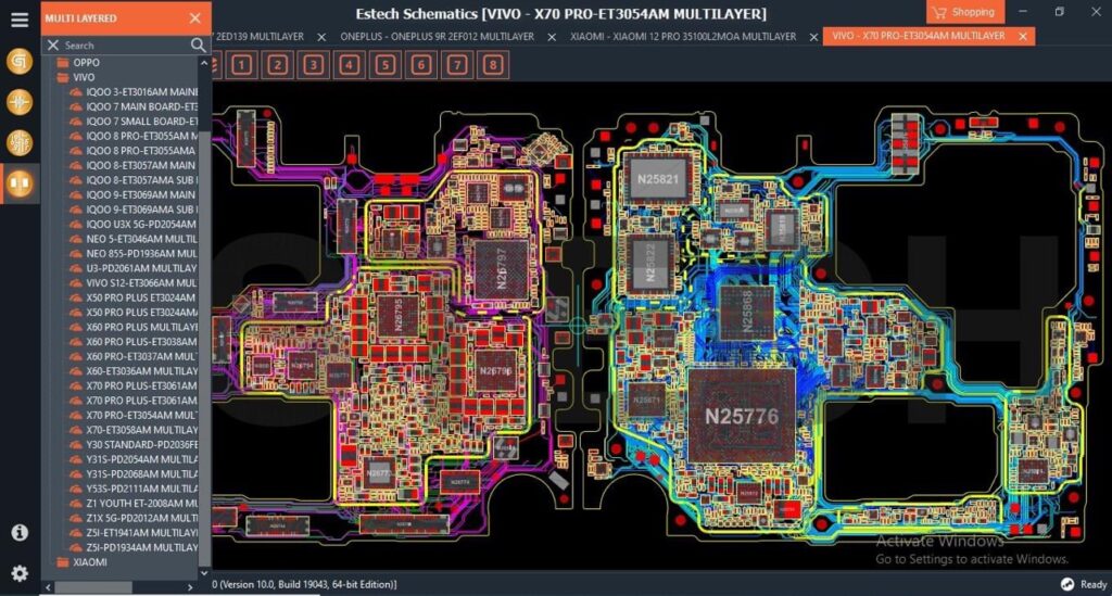 Sơ đồ Estech Schematics - Điện Thoại Việt Nam