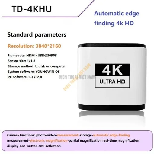 Camera HDMI 4K TD-4KHU Ultra Kính Hiển Vi Trắng - Điện Thoại Việt Nam
