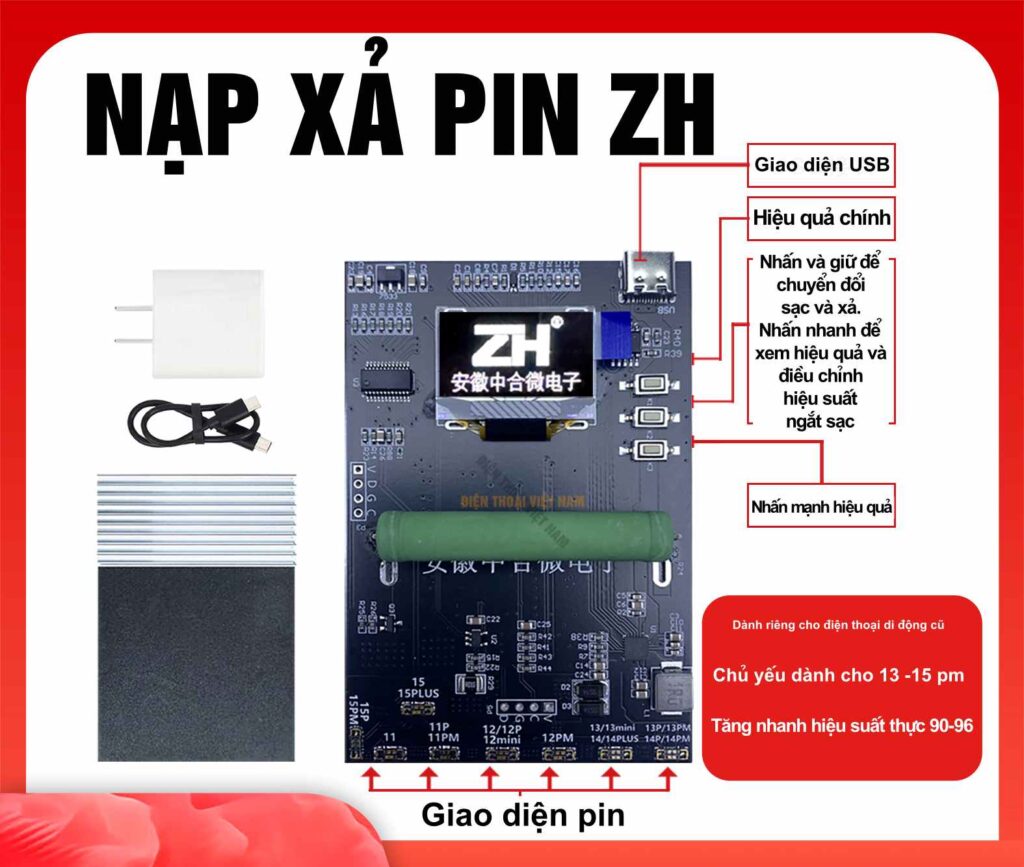 Box Nạp Xả Pin ZH iPhone 11 - 15PM - Điện Thoại Việt Nam